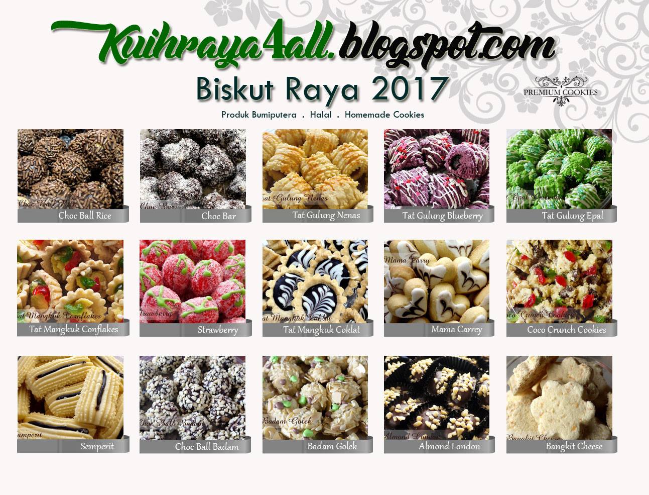 Kuih Raya 2018: KATALOG KUIH RAYA 2017