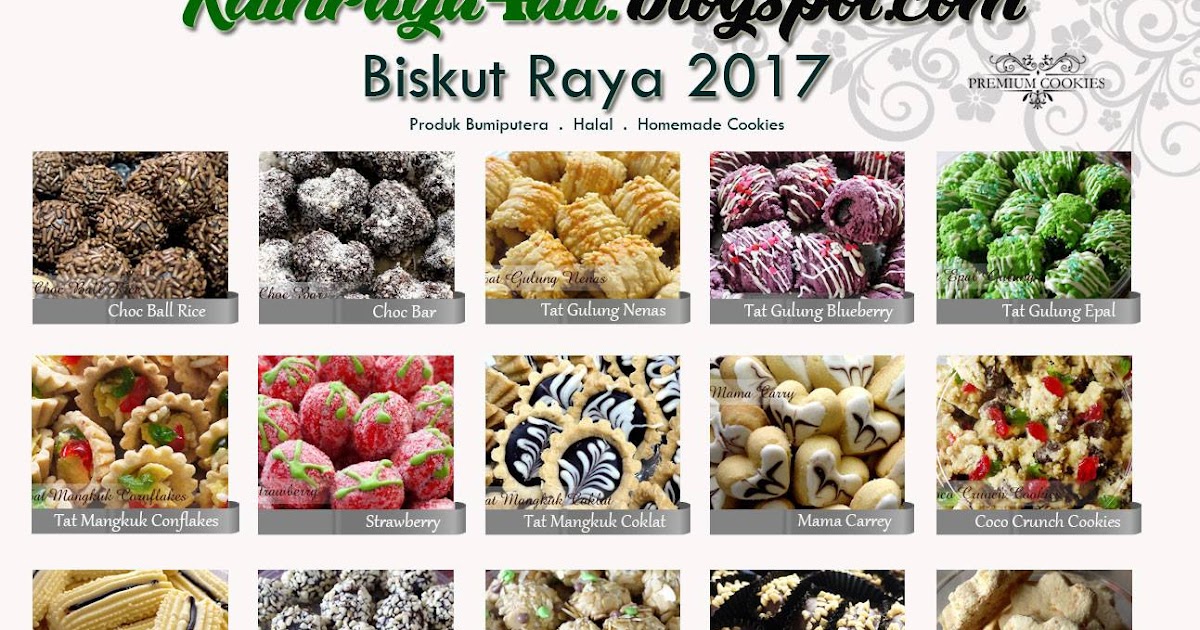 Kuih Raya 2018: KATALOG KUIH RAYA 2017