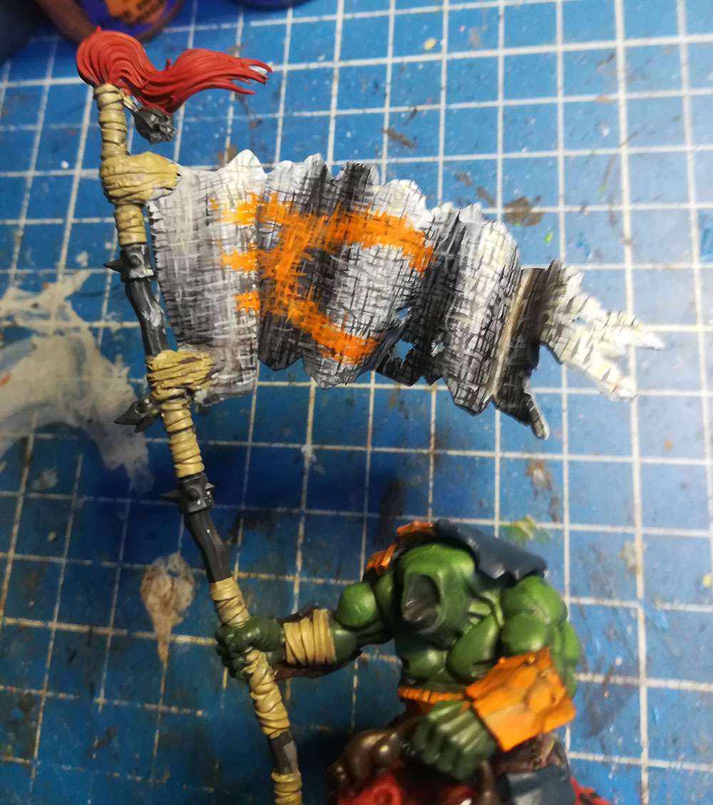 Gnoll Wargame: Orruk Warboss on Squig with Great Waaagh! Banner - Work ...