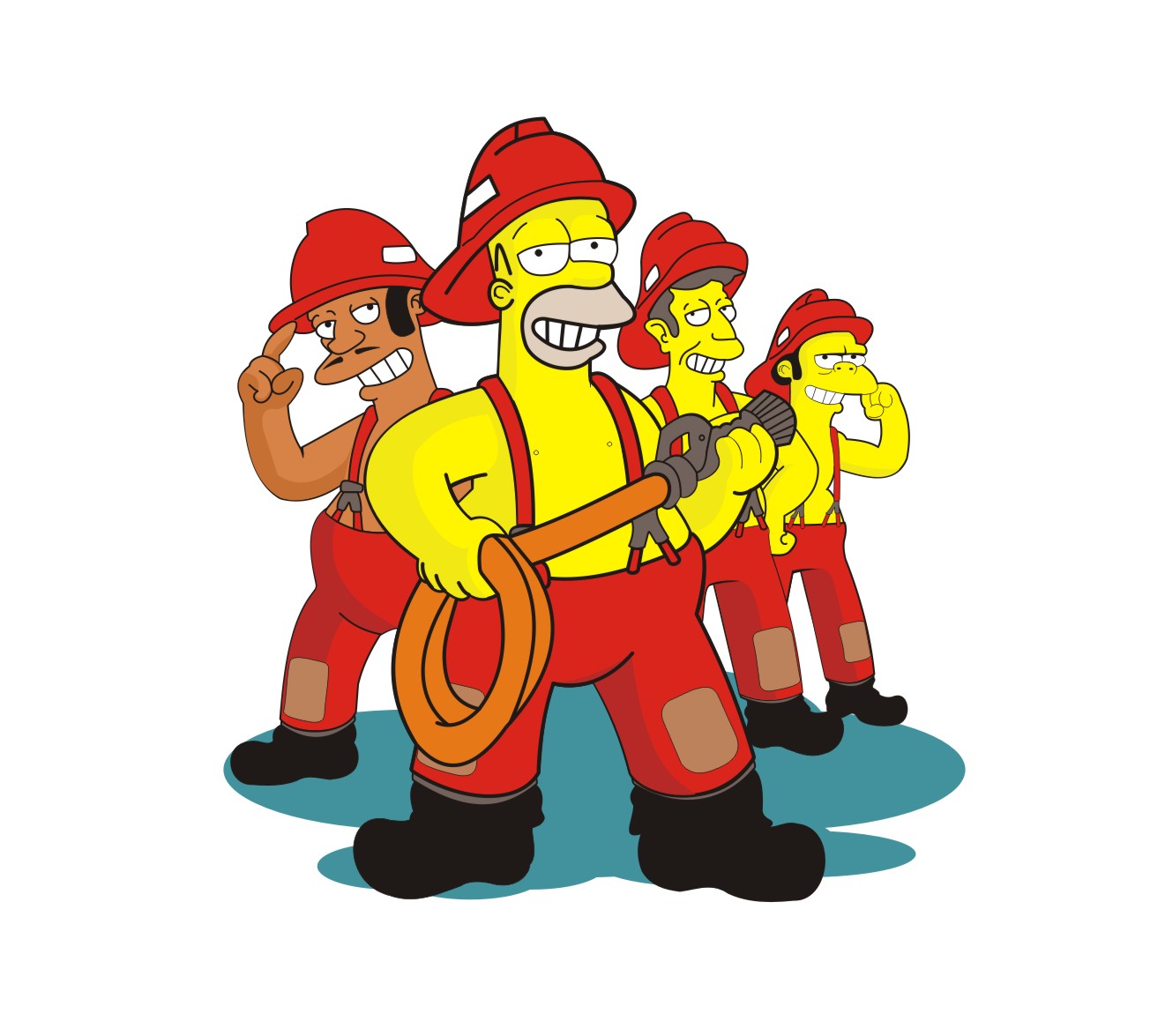 cafeylapiz: LOS SIMPSON BOMBEROS