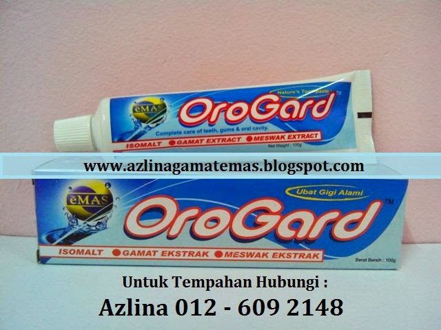 AZLINA MUSLIM SHOP: Ubat Gigi Orogard Gamat Emas