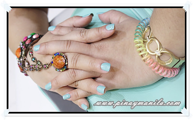 Blue Manicure - Pinay Manila