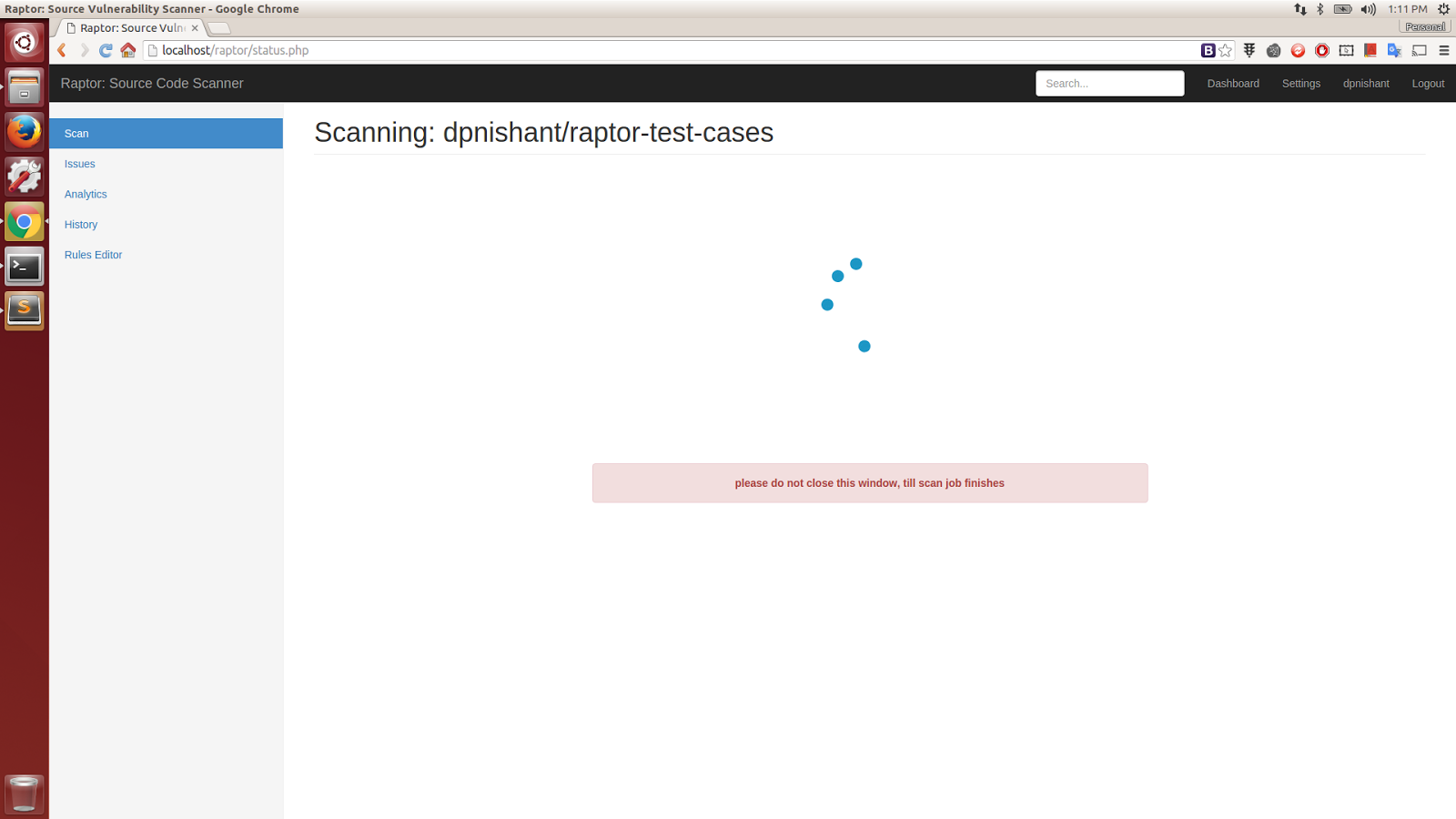 Raptor Web Based Source Code Vulnerability Scanner