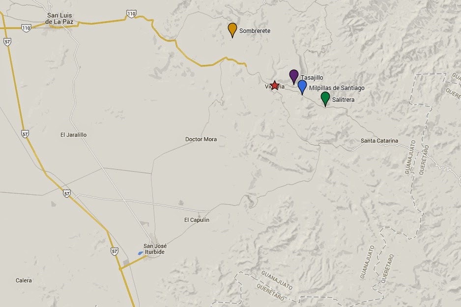 Victoria, Guanajuato "Xichú de Indios": Ubicación