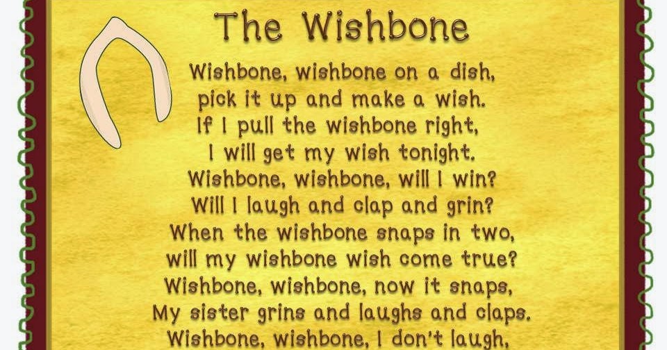 Carolyn's Classroom: Wishbone Wishes!