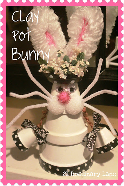 21 Rosemary Lane: Clay Pot Bunny and Turtorial