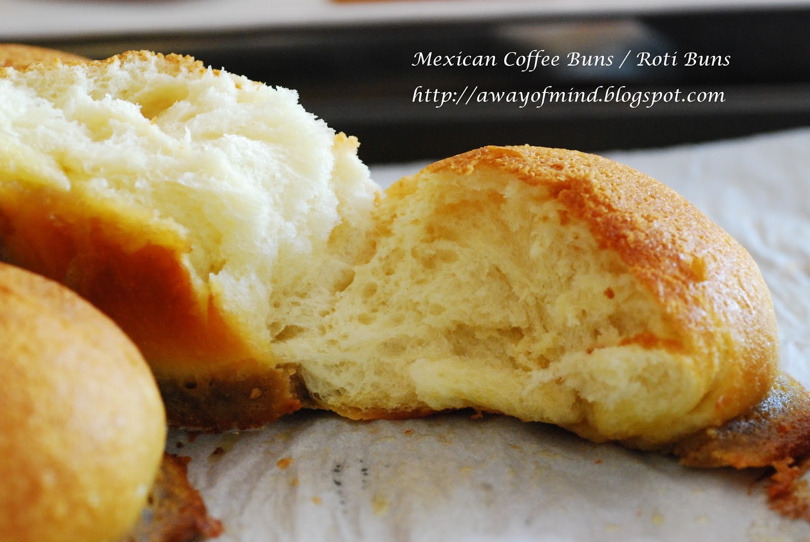 Awayofmind Bakery House: Mexican Coffee Buns / Roti Buns 墨西哥咖啡面包