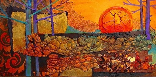 Daily Painters Of Colorado: Abstract Mixed Media Landscape Art Painting ...