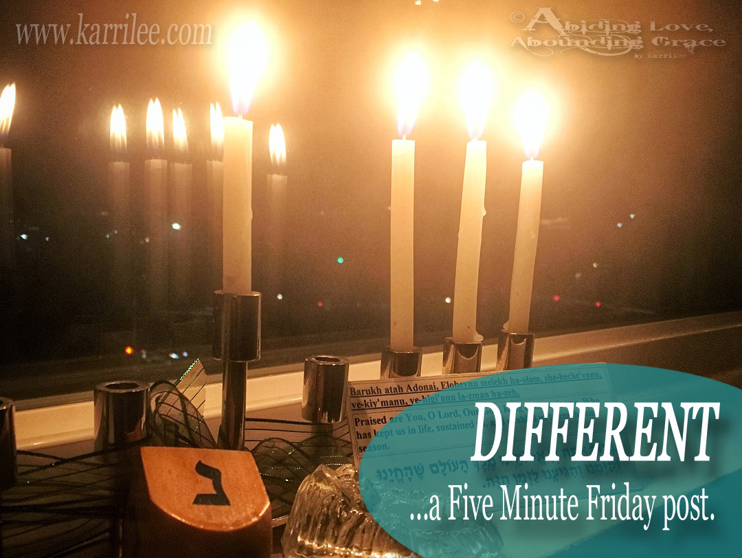 Abiding Love, Abounding Grace: Different... A Five Minute Friday Post