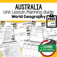 World Geography Lesson Plan Guides, World Geography Pacing Guide, World ...