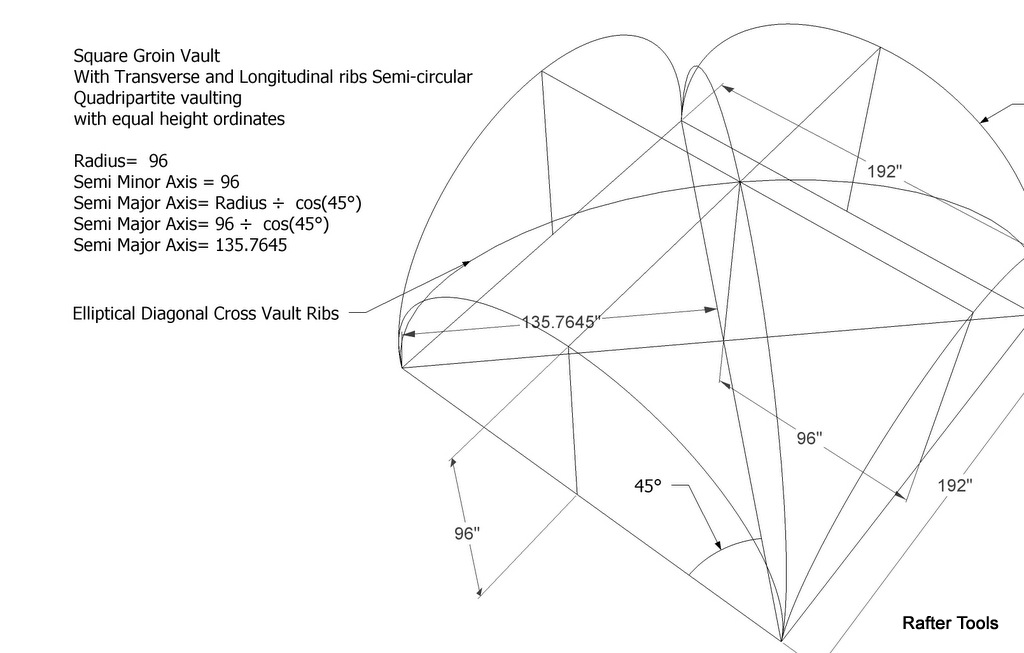 Roof Framing Geometry: Segmental Arches - Gothic Arches - Lofting ...