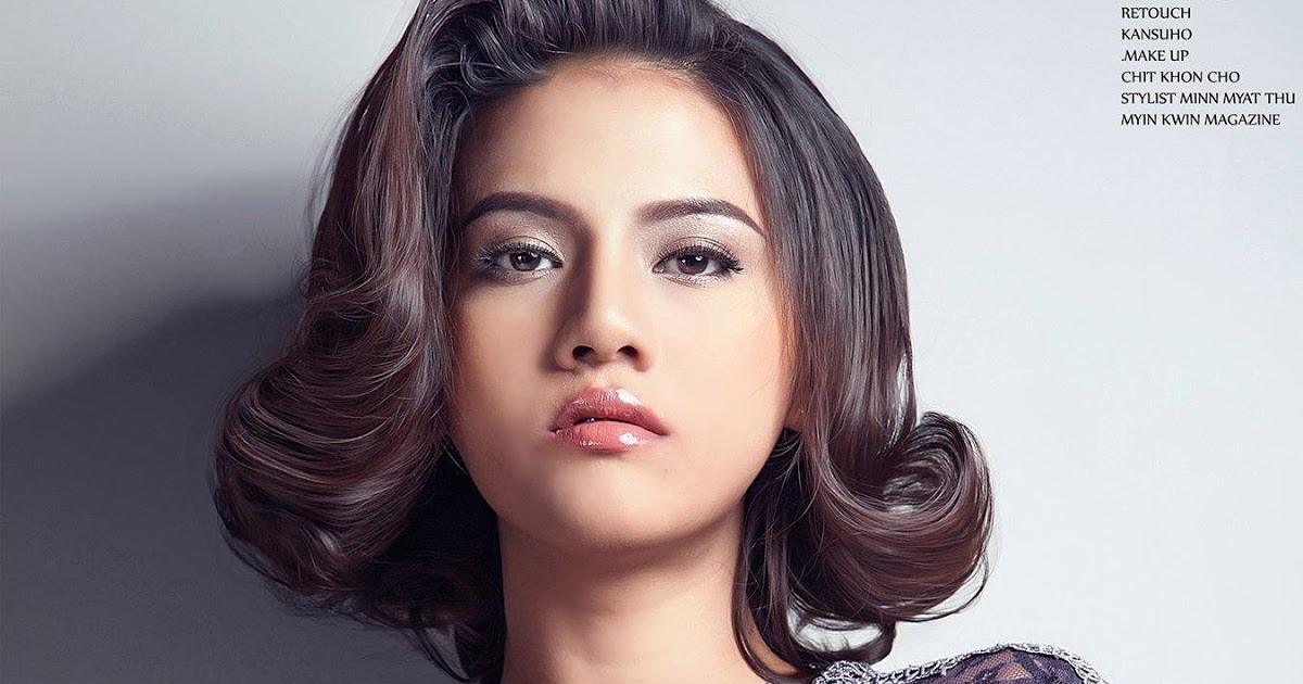 Red Girl Paing Pyo Thu In Role Model Style For Myin Kwin Magazine - YOMALAN