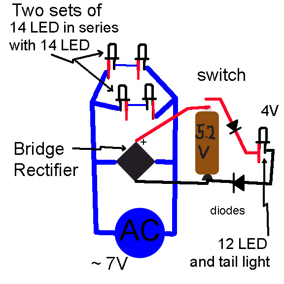 George's Projects and Explorations: Generator Driven LED Bicycle Light