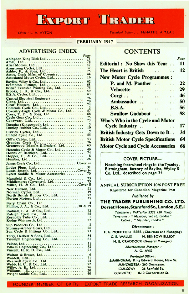 The Velobanjogent: Export Trader magazine for February 1947...a look at ...