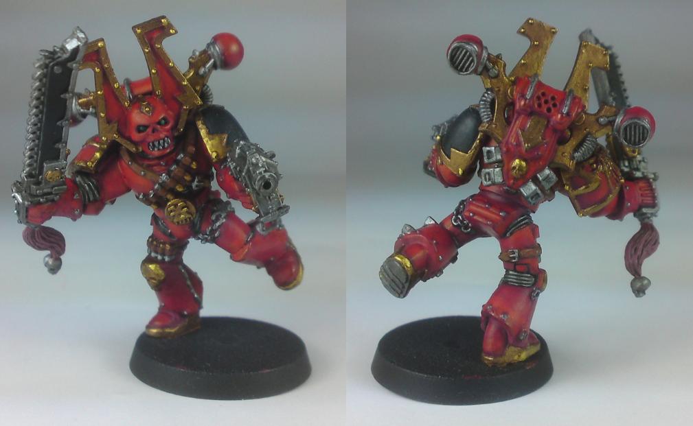 Art and Musings of a Miniature Hobbyist: How to Paint Khorne Berzerkers