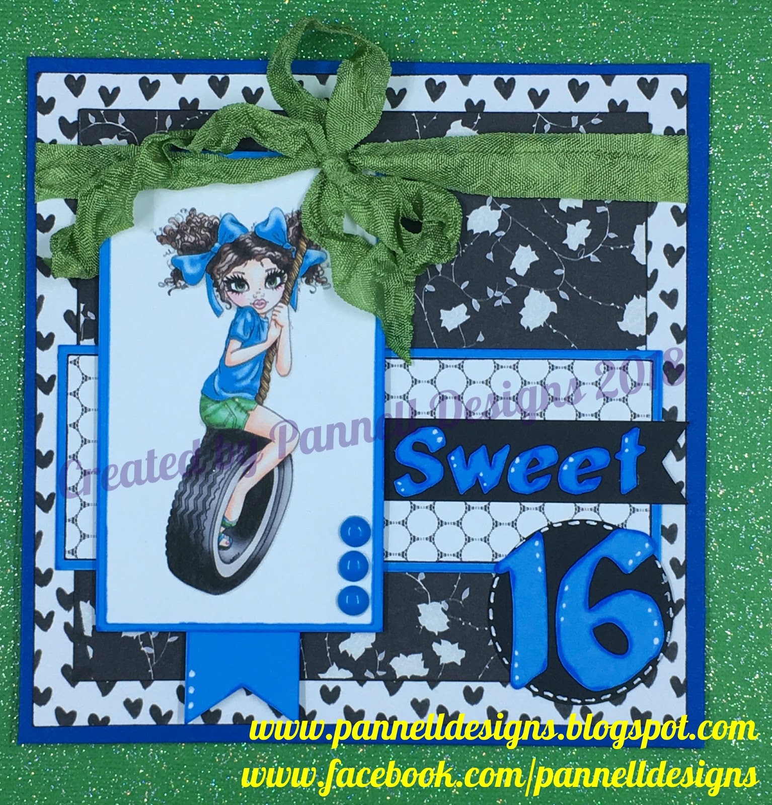Pannell Designs - Paper Crafting: Sweet 16 Birthday Card