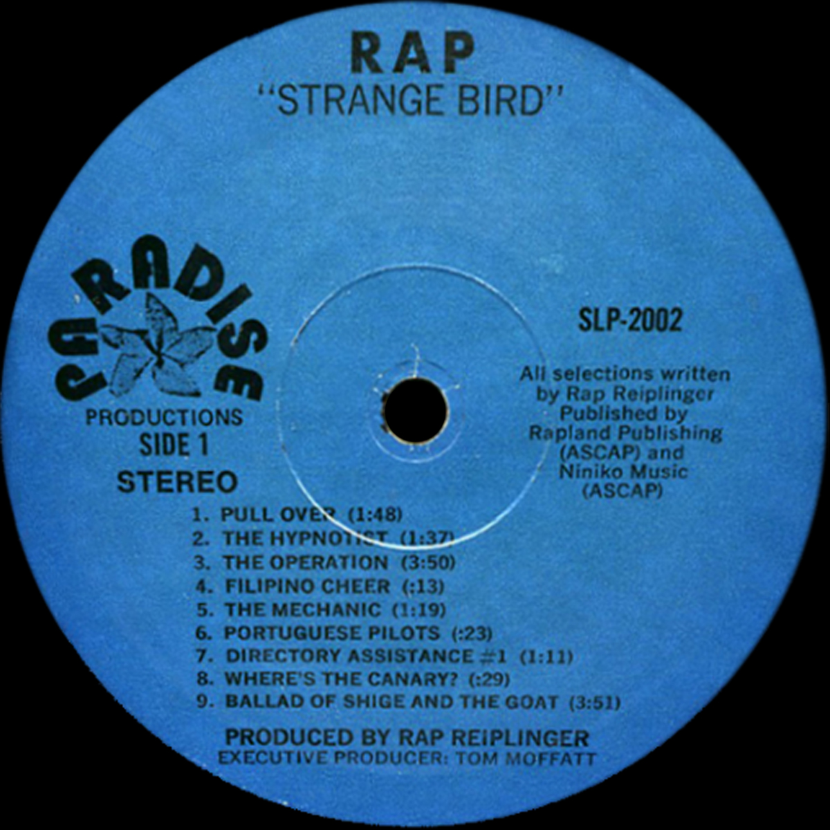 Vintage Stand-up Comedy: Rap Reiplinger - Strange Bird 1981