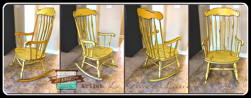Uniquely Grace: Illustrated 3D Rocking Chair - Chalk Painted Furniture ...
