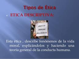 Alianza Cristiana : ÉTICA DESCRIPTIVA