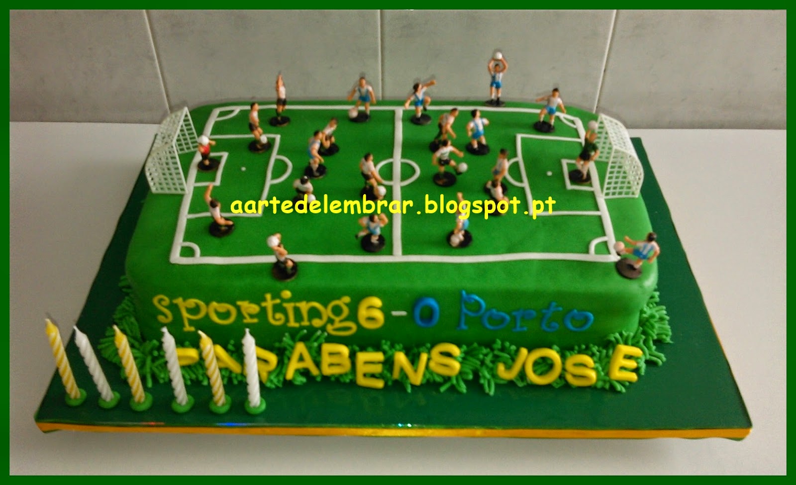 A arte de lembrar...: Bolo Aniversário - Sporting