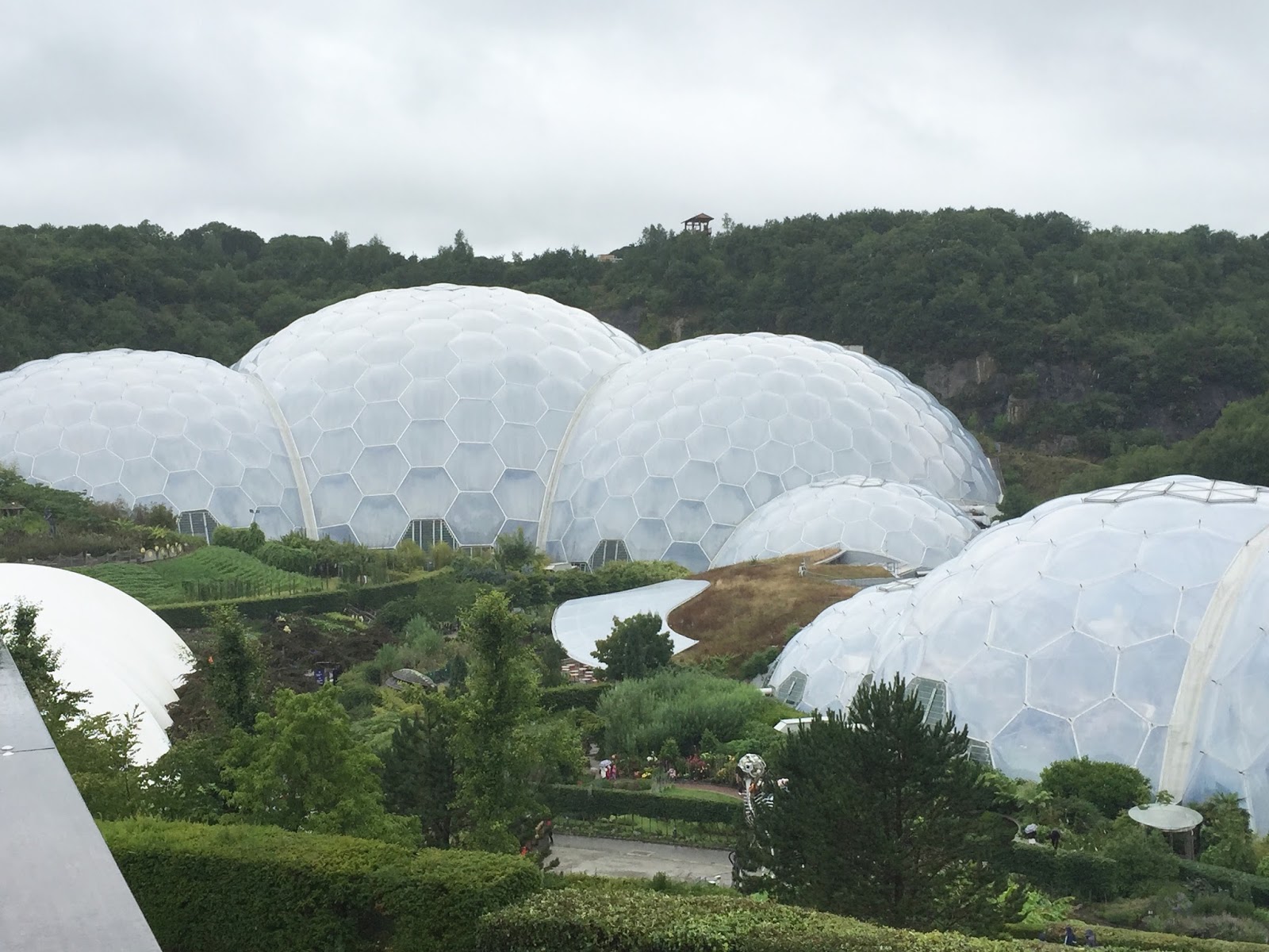 what the water says: What the Eden Project tropical waterfall says