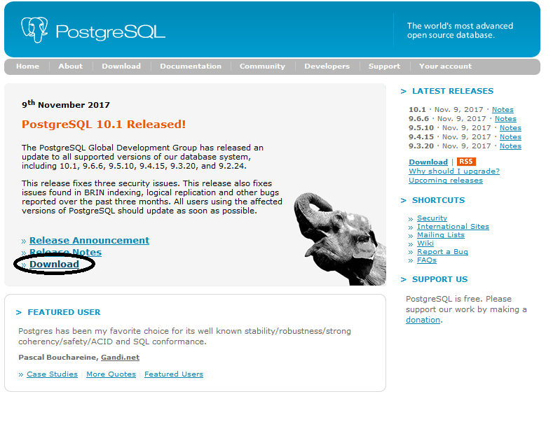 ITM : Instalar PostgreSQL