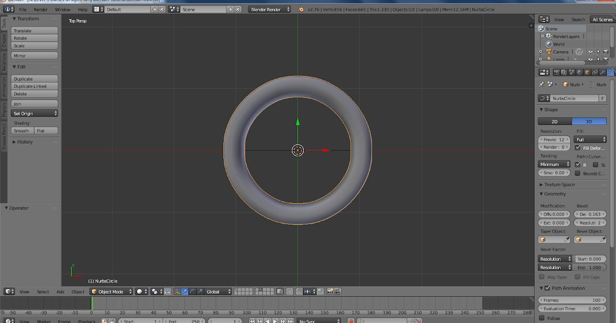 Rehana Whiteley Unit 66: 3D Modelling: 07 - NURBS and Bezier Curve Modeling