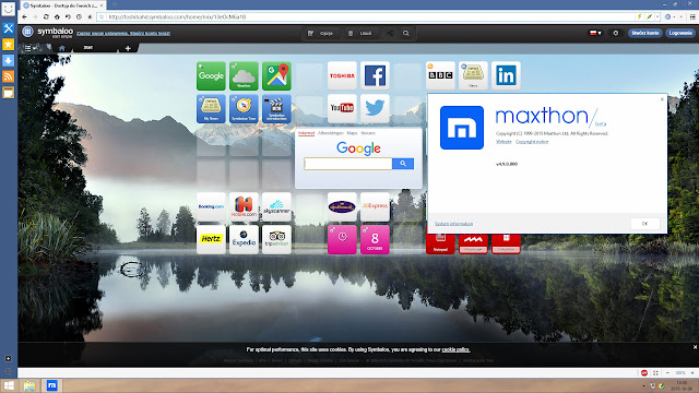 The first screenshot of Maxthon 4.9