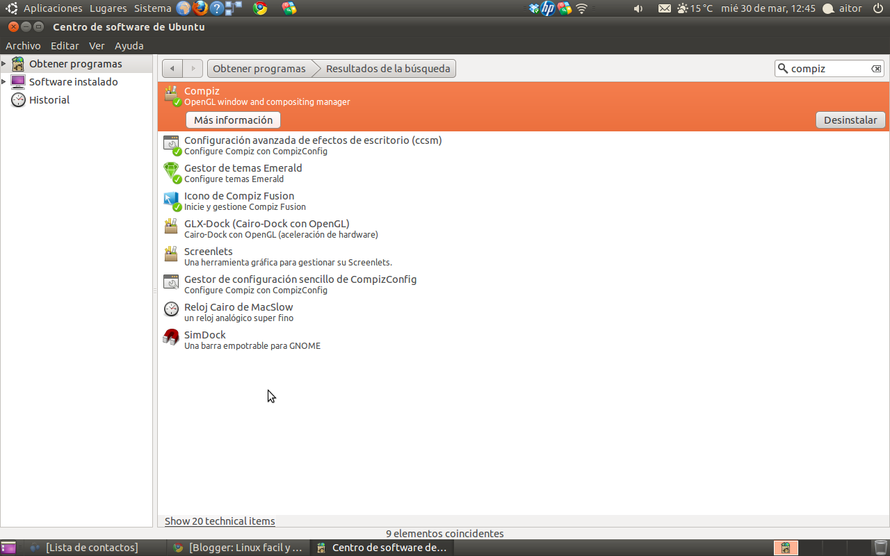 Linux facil y para todos: Compiz y escritorio en cubo