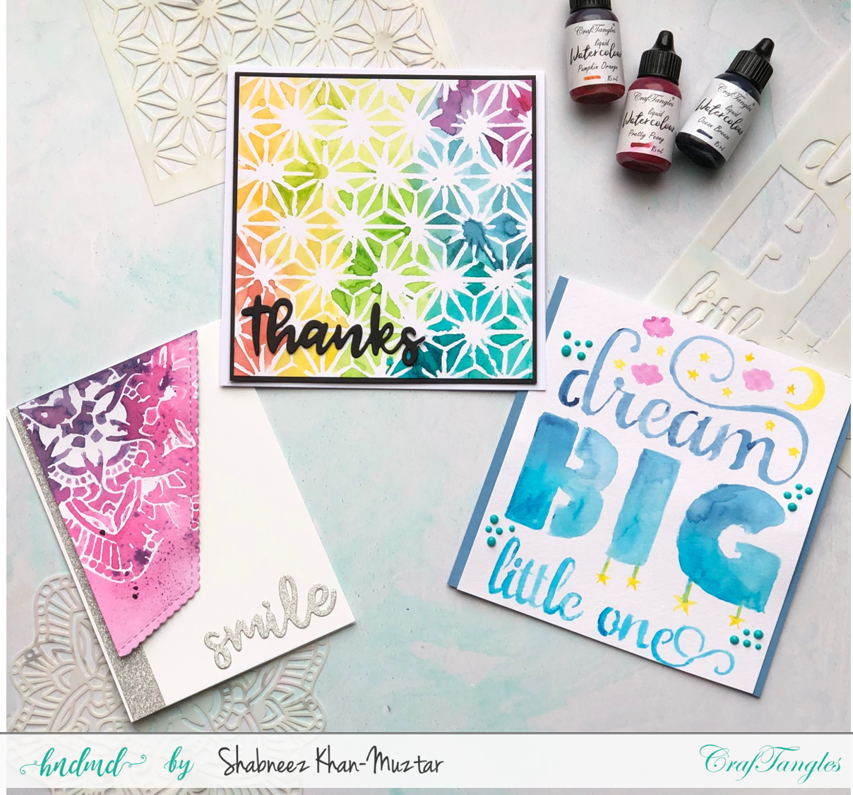 Happy Hijaabi's Papercraft Creations: How To Use Stencils with Liquid ...