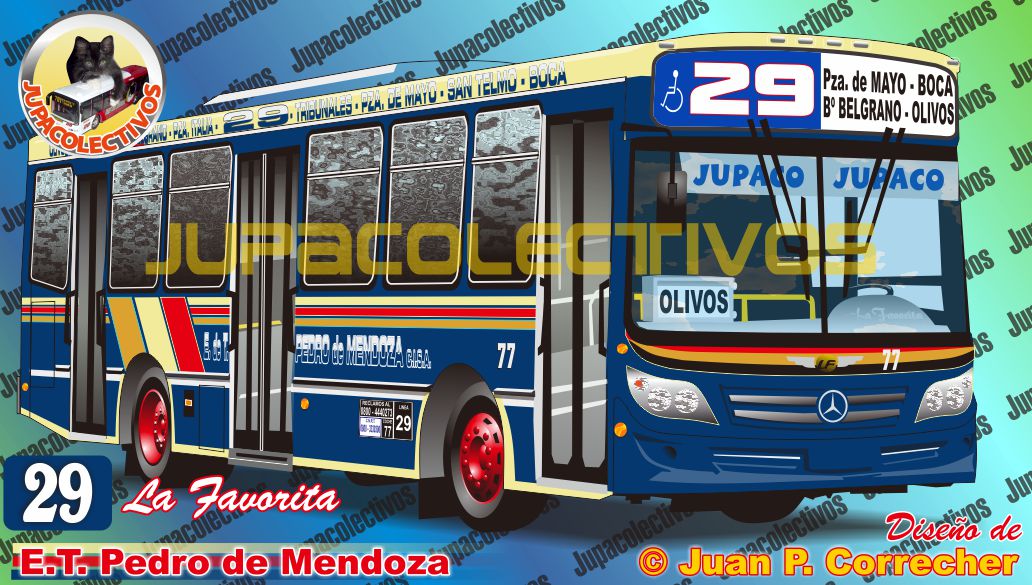 Recorrido de la linea 29 del Gran Buenos Aires