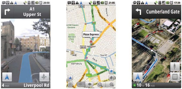 ANDROID Google Maps Navigation | tablet iphone ipad