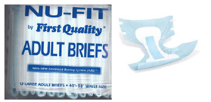 Brother John Speaks: Product Review: Nu-Fit by First Quality (Adult Briefs)