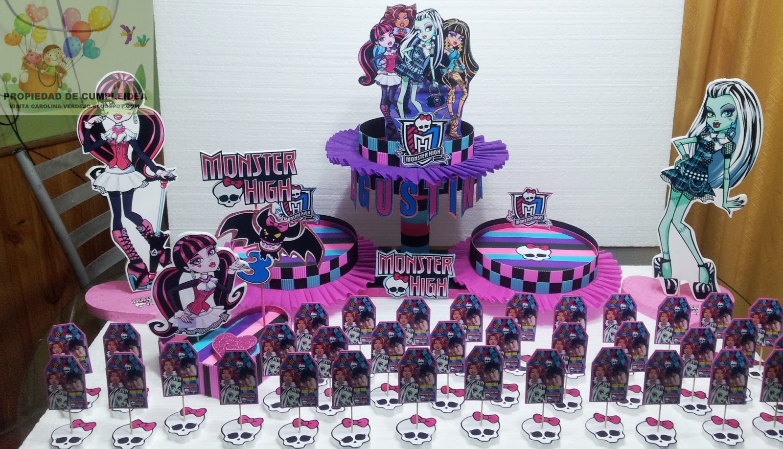 DECORACIONES INFANTILES: MONSTER HIGH DECORACION