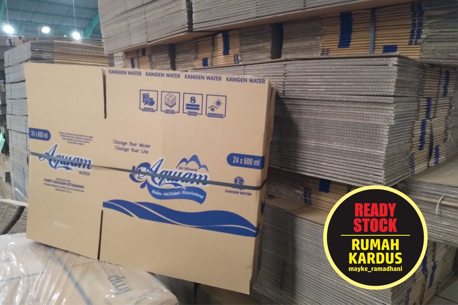 DESAIN DAN CETAK KARDUS AIR MINUM AMDK | RUMAH KARDUS DAN KEMASAN