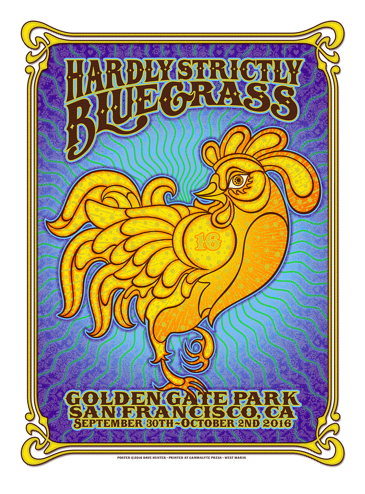INSIDE THE ROCK POSTER FRAME BLOG: Dave Hunter Hardly Strictly ...
