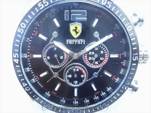 Jam Tangan KW Super Ferrari 305 Silver Black Terbaru | Toko Serba Hemat