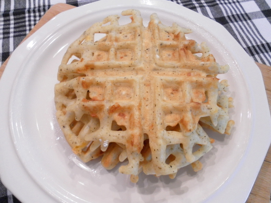 Whisking Through Life: Herb Cheese Waffles
