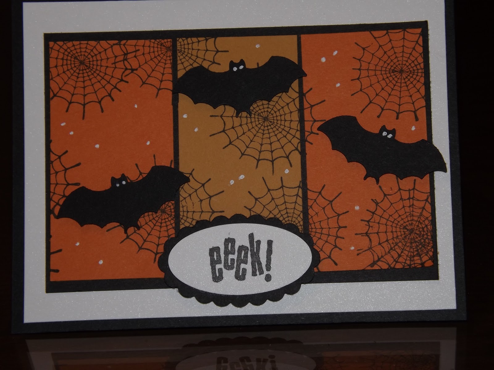 Nanny's Pansy Patch: Halloween Bat Card
