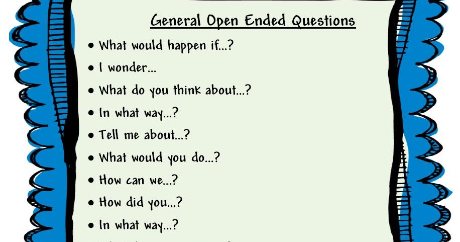 Learning And Teaching With Preschoolers Open Ended Questions