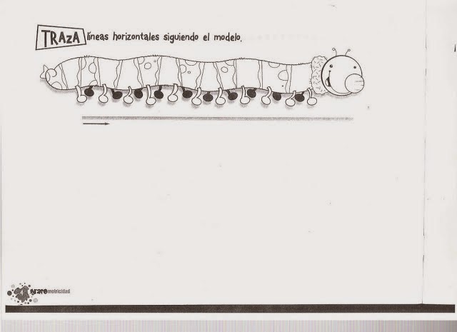INFANTILES DE ANA V.: GRAFOMOTRICIDAD: EL TRAZO HORIZONTAL