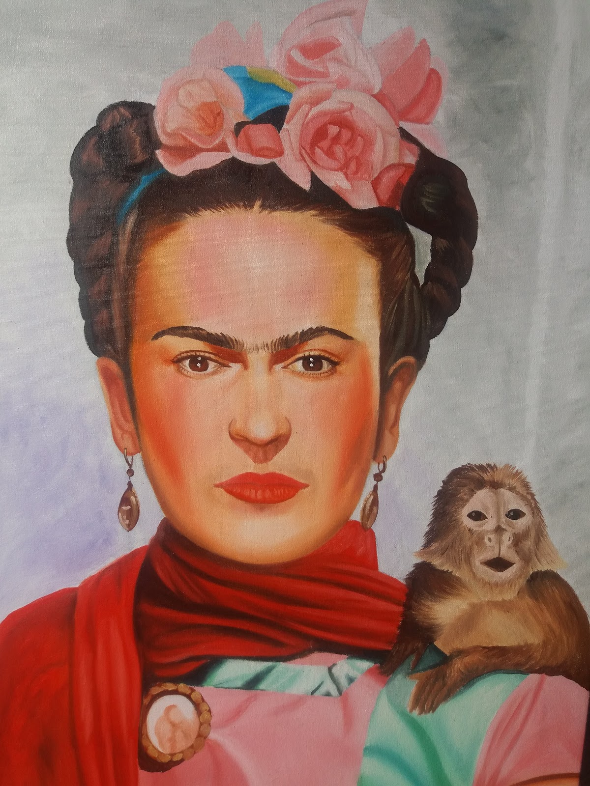 Pintando a Frida Kahlo
