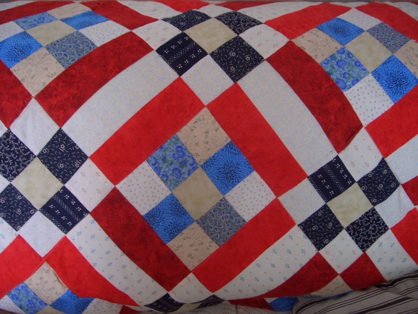 Country Star Quilts: Red, white and blue quilt