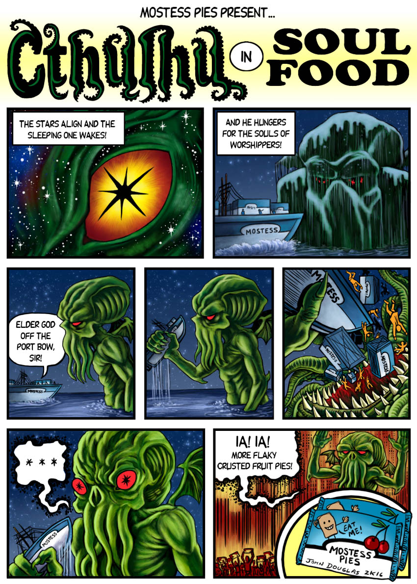 The John Douglas (Mostly) Comic Book Art Site: Cthulhu Mostess Pies