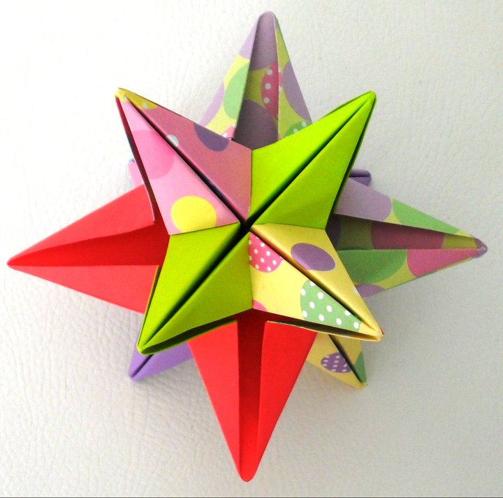 ORIGAMI MÁGICO: Estrela modular de 12 pontas