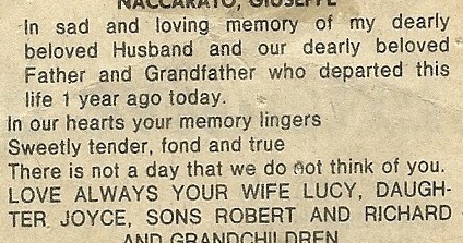 Gaudio Family Ancestry: Newspaper Clippings