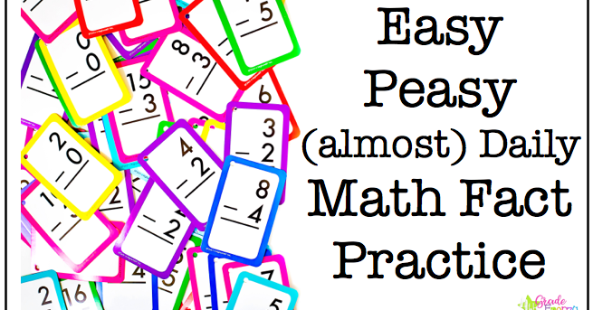 4th Grade Frenzy: 3 Fun and Easy Ways to Practice Math Facts!