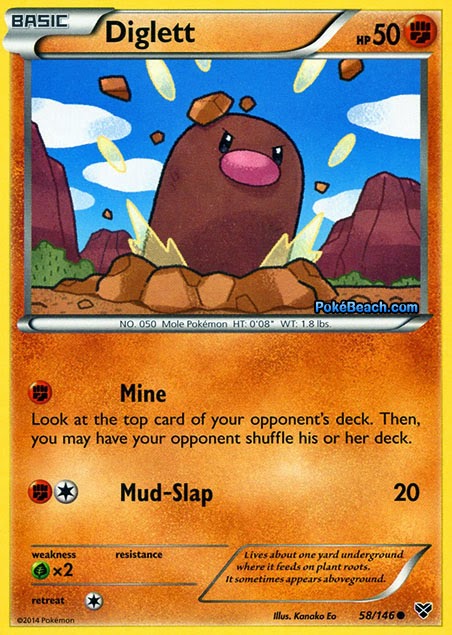 Diglett -- Pokemon X and Y Card Review | PrimetimePokemon's Blog
