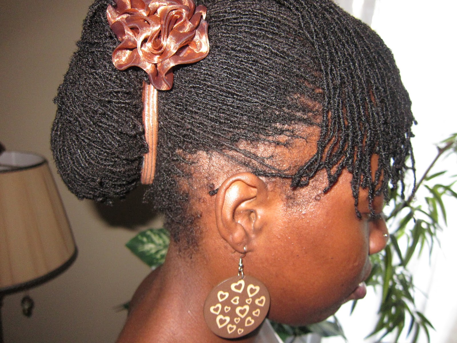 Kreyola's Journeys: Style Edition: Faux Bangs with Mini Ponytail or Bun