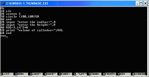 GWBASIC : GW-Basic Programs
